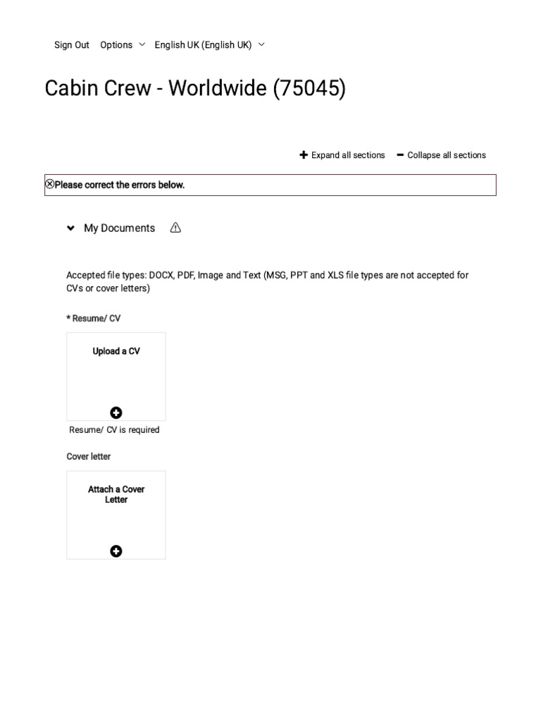 Career Opportunities - Apply For Cabin Crew - Worldwide (75045) | PDF