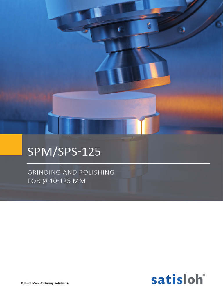 Satisloh SPM SPS-125 Grinder Polisher Brochure EN | PDF