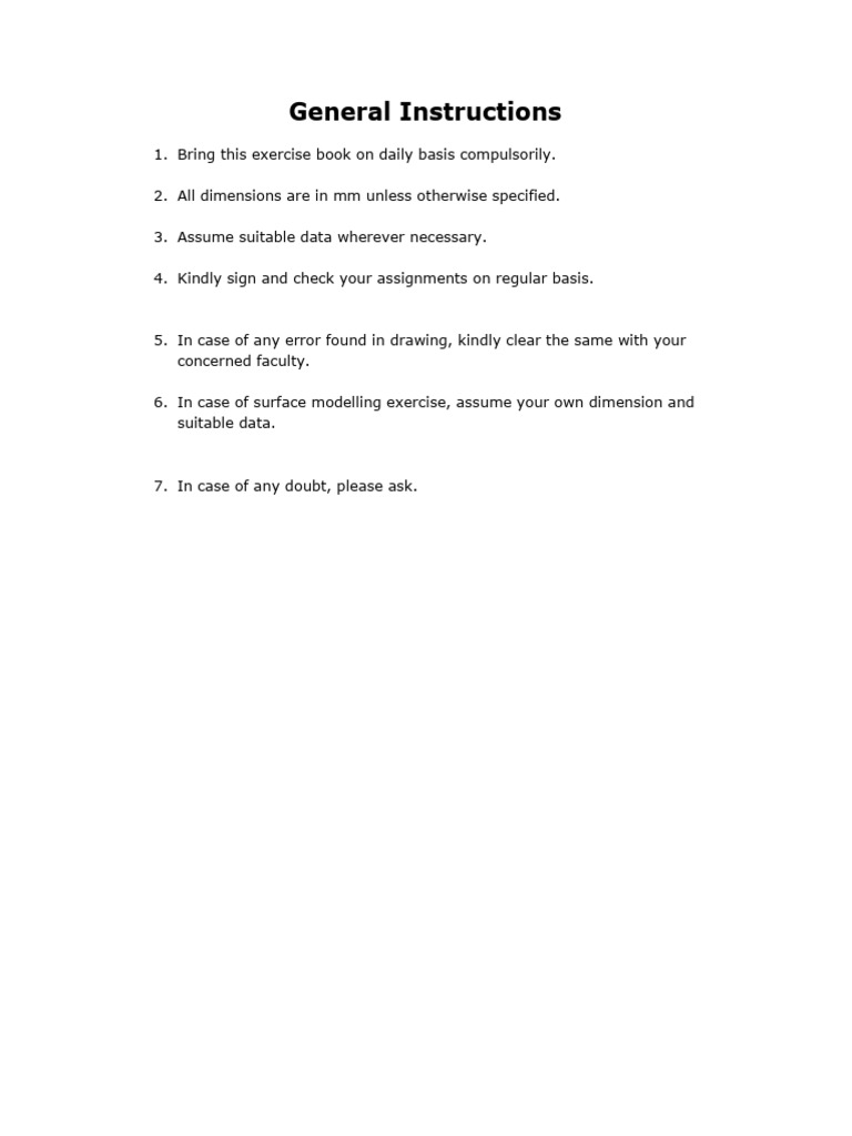 CATIA Exercise Book | PDF