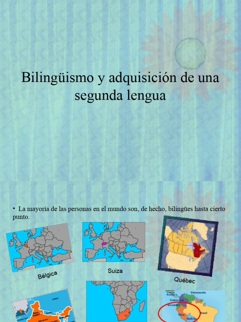 Bilingüismo y Adquisición de Una Segunda Lengua | PDF