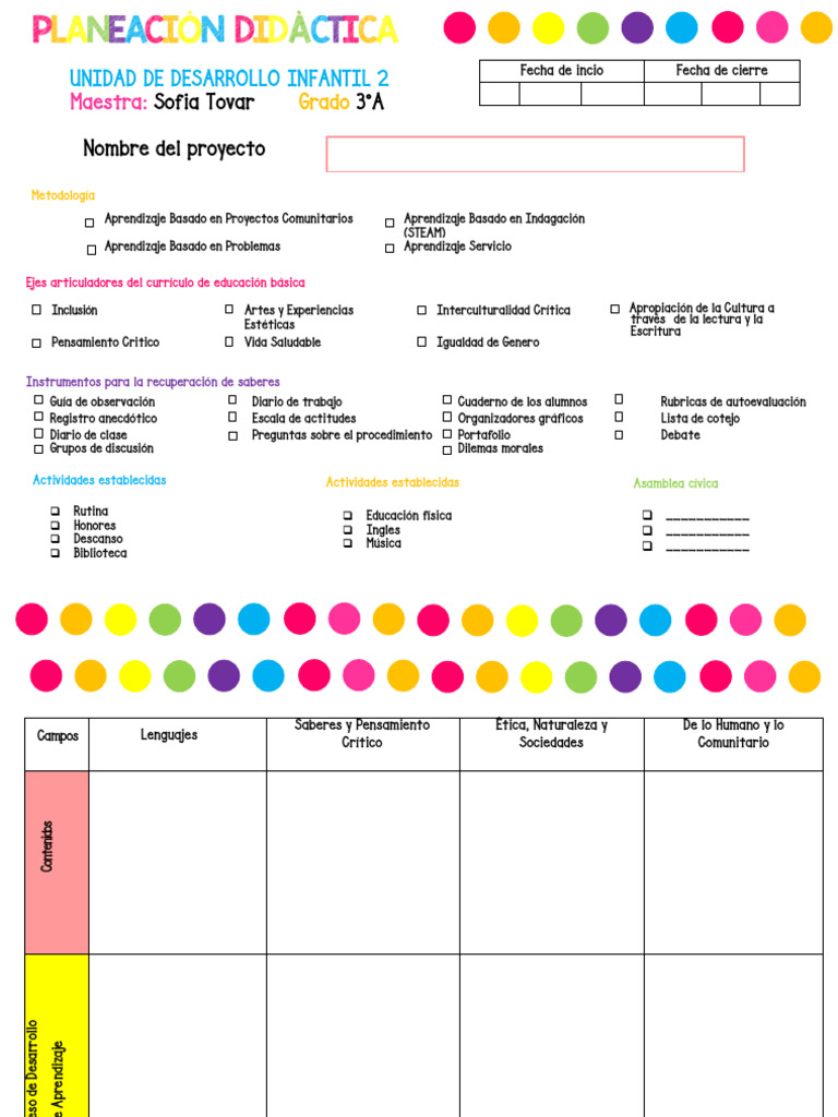 Planeacion Didàctica1.1 | Descargar gratis PDF | Aprendizaje | Modificación de comportamiento