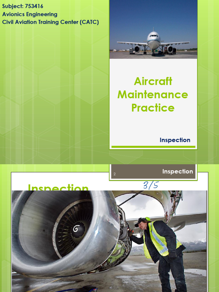 Aircraft Maintenance Practice Inspection | PDF | Inductor | Mechanical ...