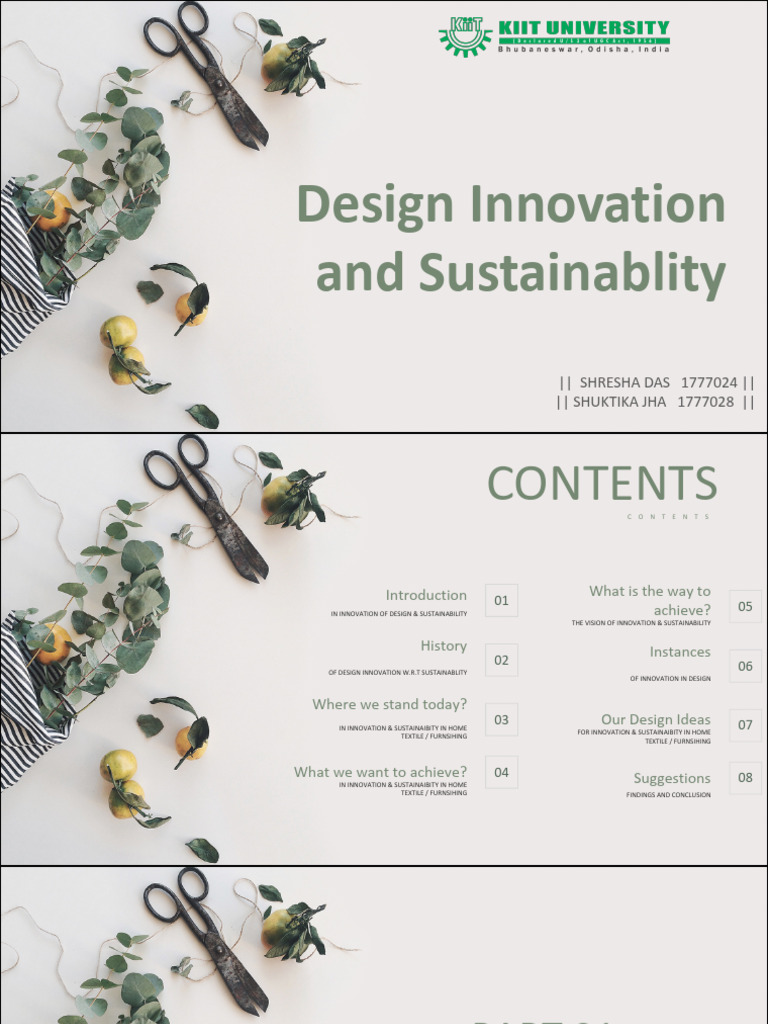 Design Innovation and Sustainablity PPT 7 | PDF | Art