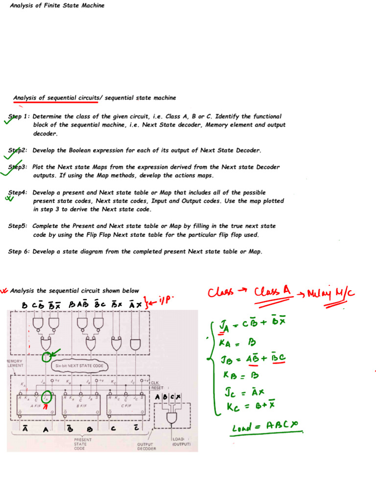 Analysis of Sequential Circuits | PDF
