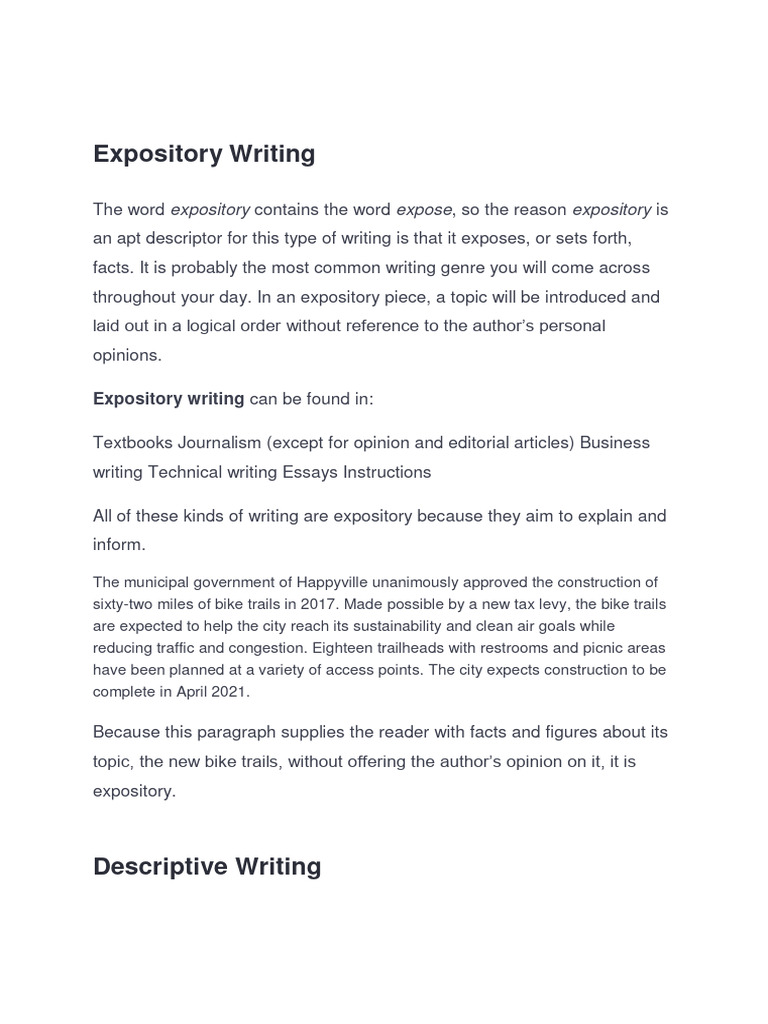 Types of Writing | PDF | Writing