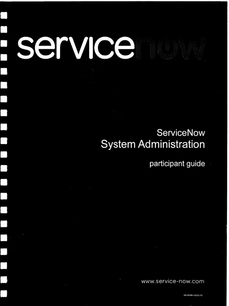 ServiceNow SysAdmin TrainingPartcipantGuide | PDF