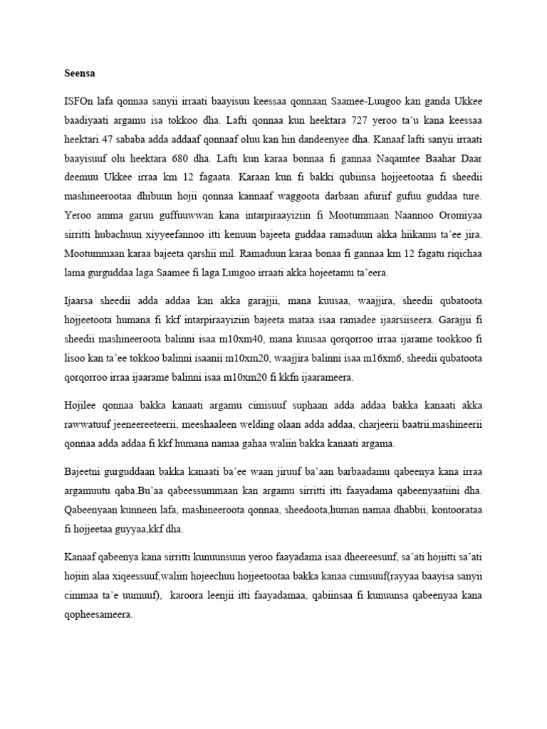 Leenjii Adda Addaa | PDF