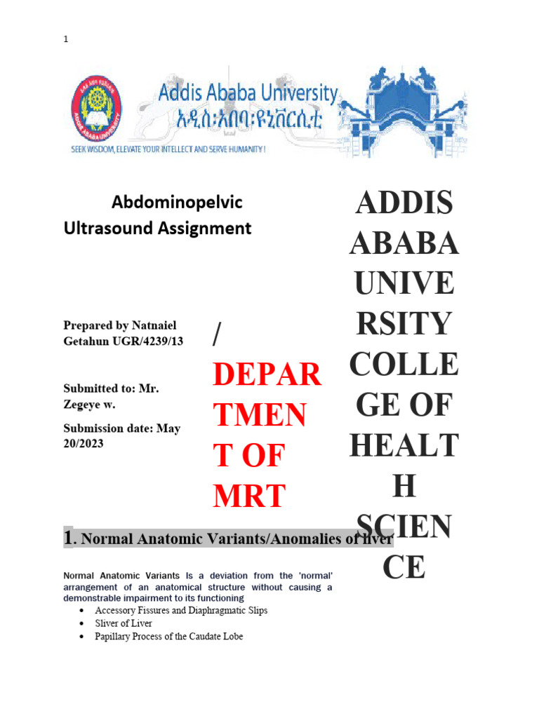 Normal Anatomic Variant | PDF | Liver | Diseases And Disorders