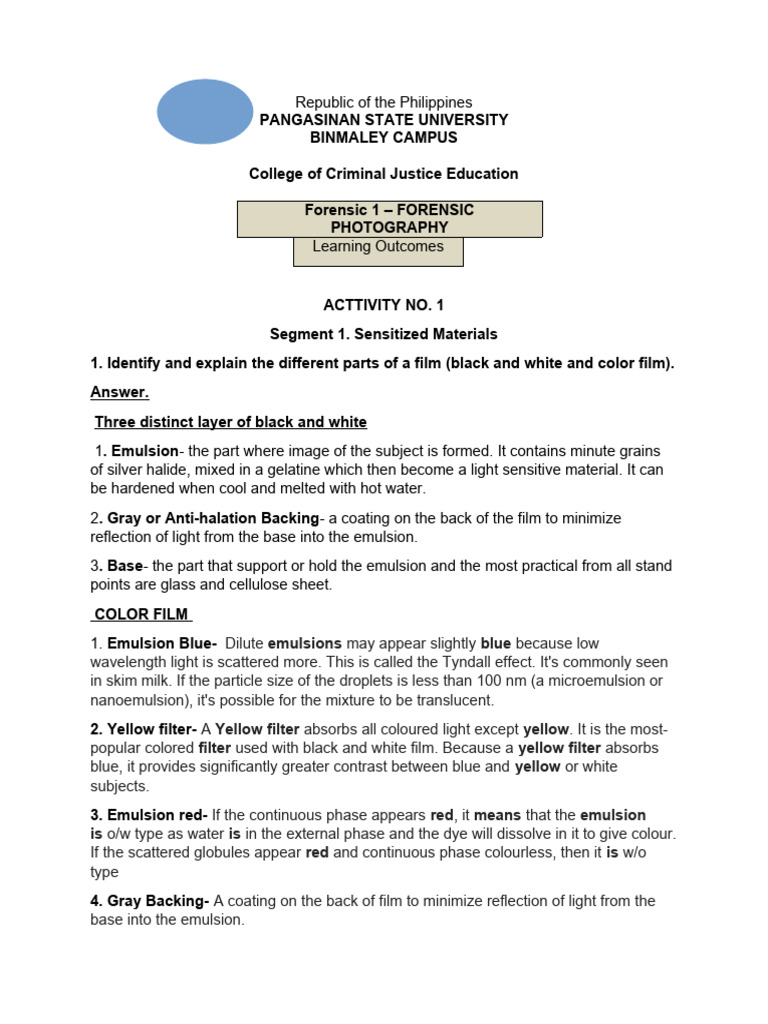 PHOTOGRAPHY | PDF | Film Speed | Emulsion