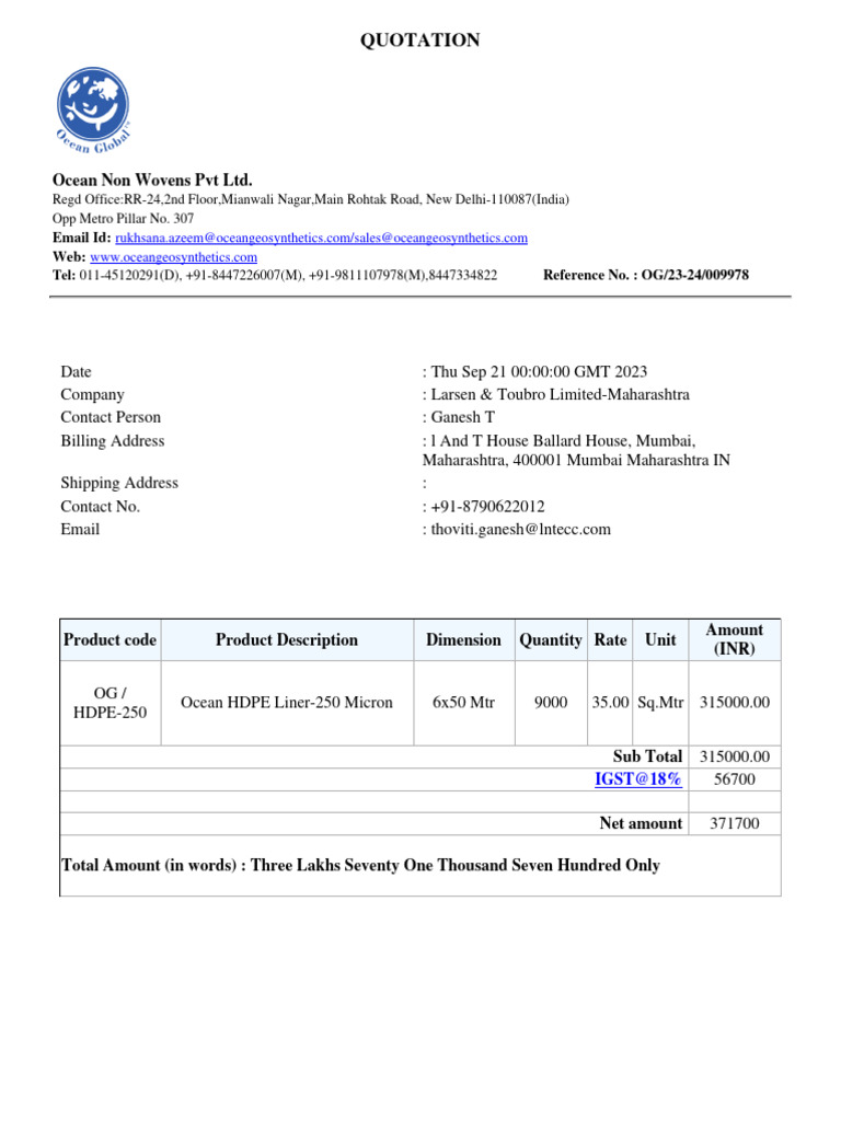 Quotation | PDF | Business