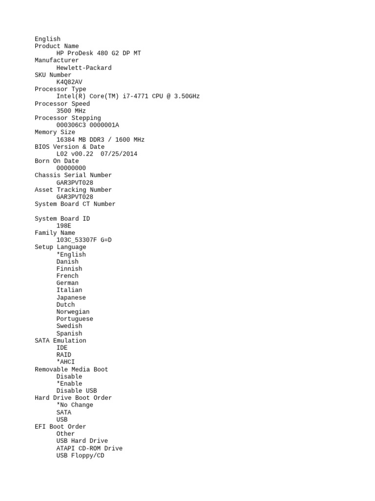 Bios Settings Read | PDF | Booting | Bios Bios Settings Read | PDF | Booting | Bios