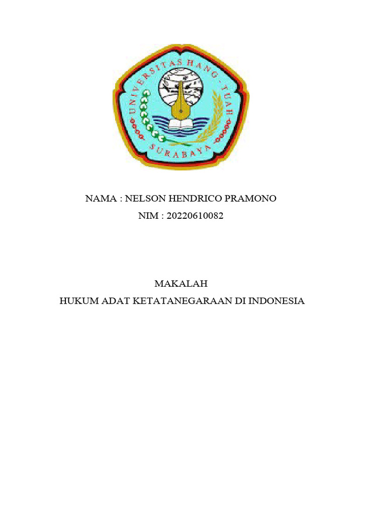 Hukum Adat Ketatanegaraan DIY | PDF
