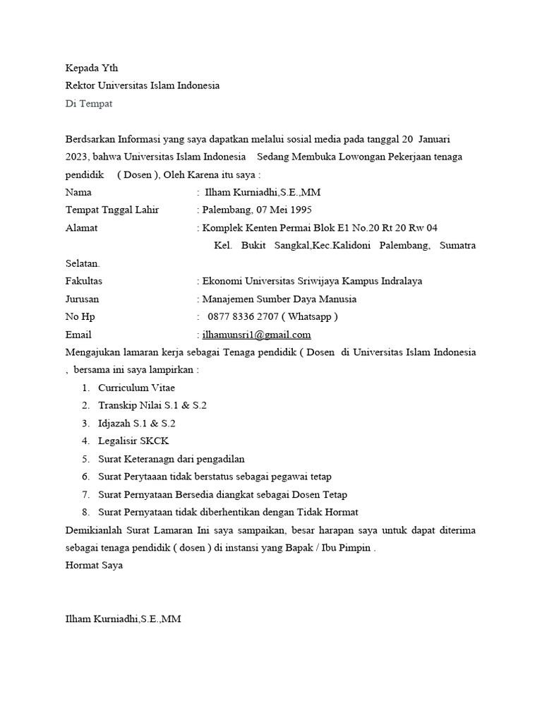 UII Ilham | PDF | Sains & Matematika