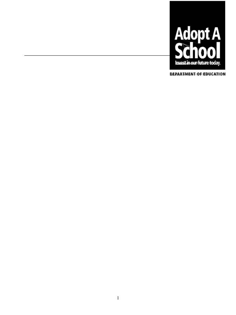 Overview of the Adopt-A-School Program | PDF | Tax Deduction | Value ...