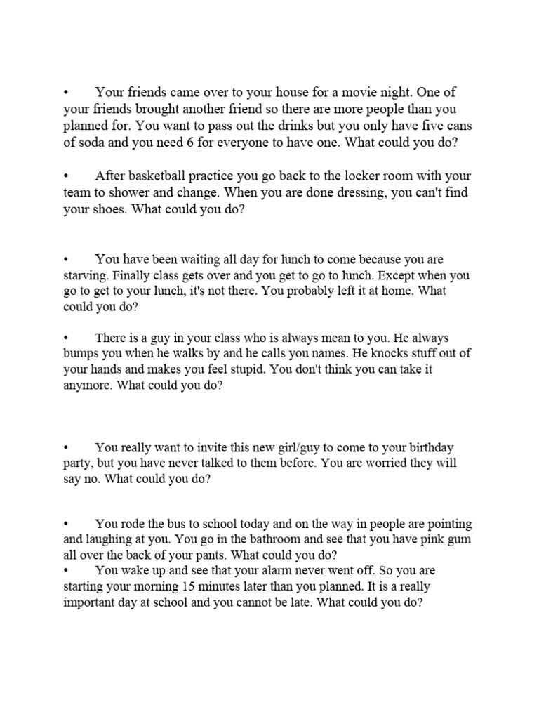 Problem Solving Situations | PDF