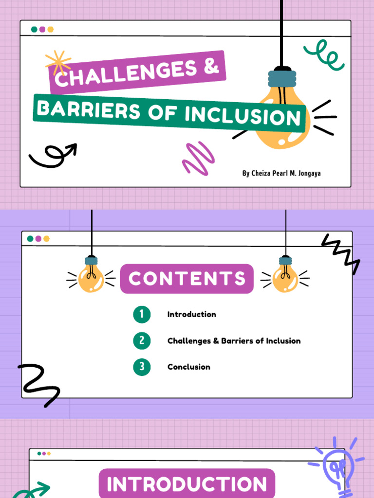 Challenges and Barriers of Inclusion | PDF | Inclusion (Education ...