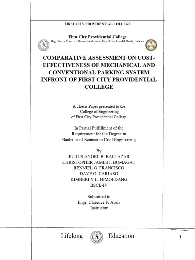 Thesis Paper Group 99999 | PDF