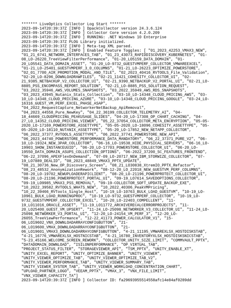 LiveOptics Collector Log Overview | PDF | Transport Layer Security | Computer Science