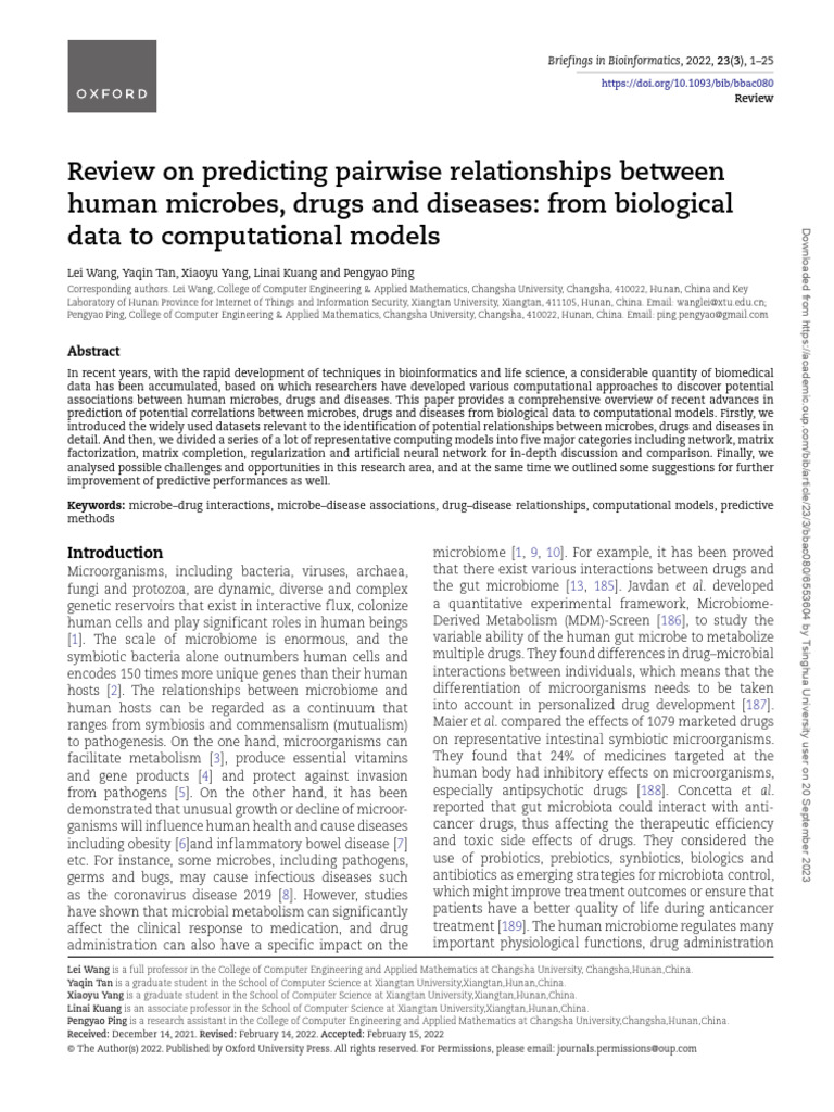 Review On Predicting Pairwise Relationships Between | PDF
