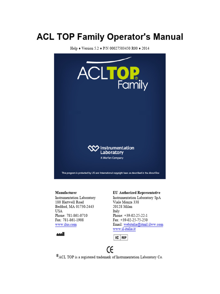 Version 5.2 ACL TOP Operators Manual en | PDF | Icon (Computing) | Barcode
