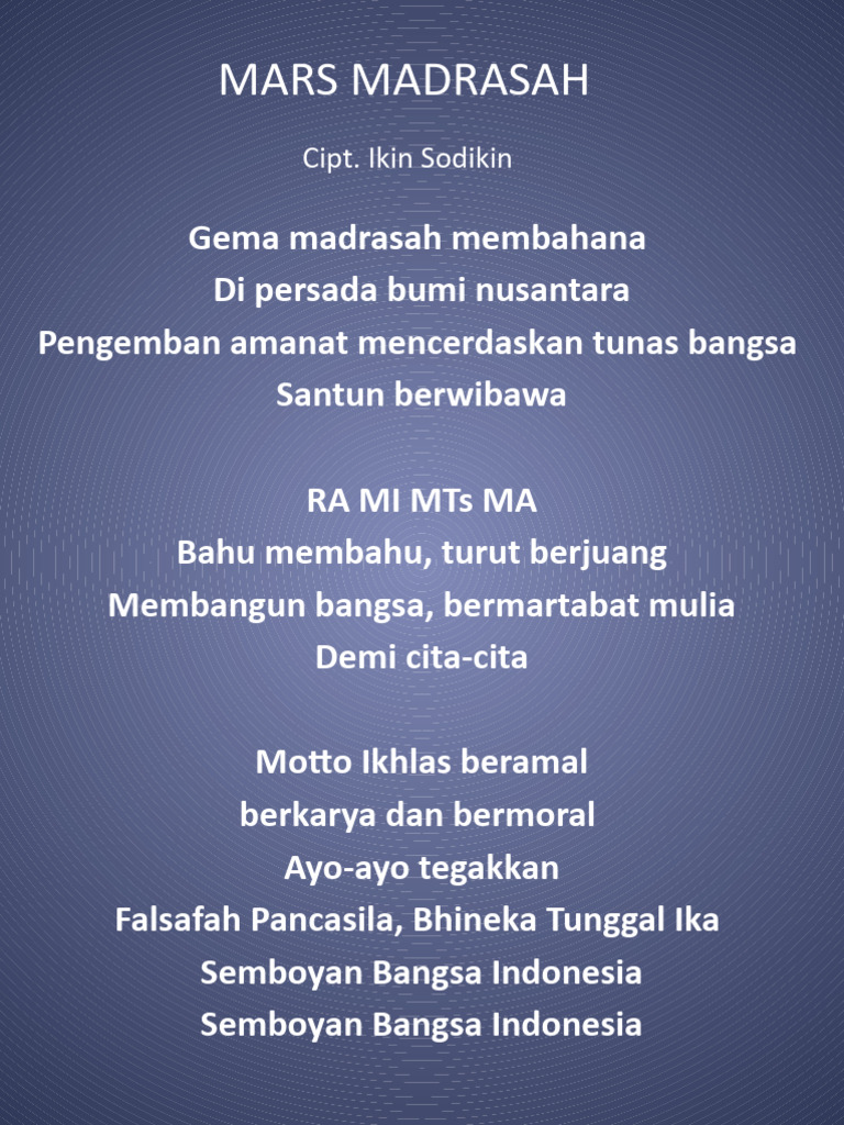 Mars-Hymne Madrasah | PDF
