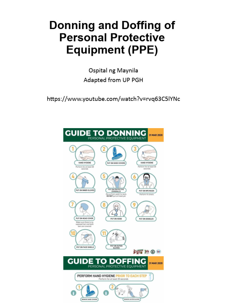 Donning and Doffing | PDF