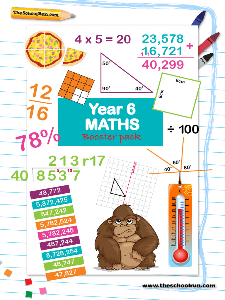 Year 6 Maths Booster Pack | PDF | Area | Elementary Mathematics