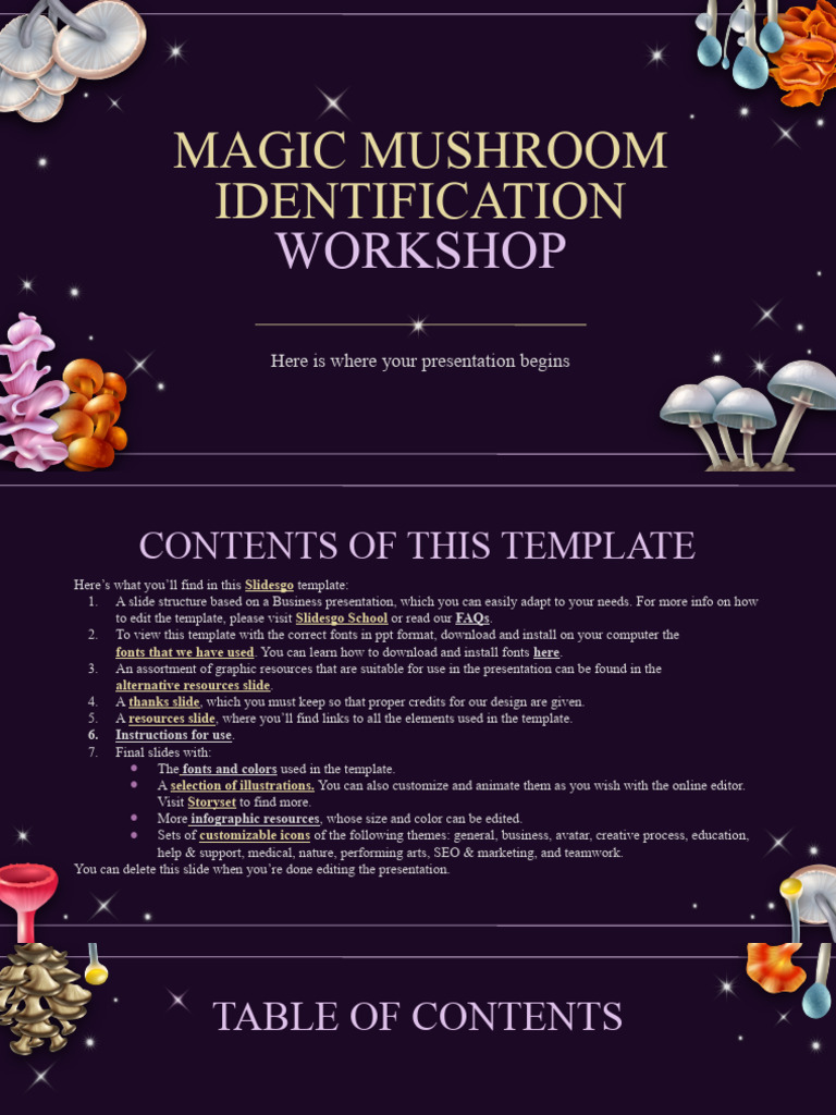 Magic Mushroom Identification Workshop | PDF | Planets | Planets In ...
