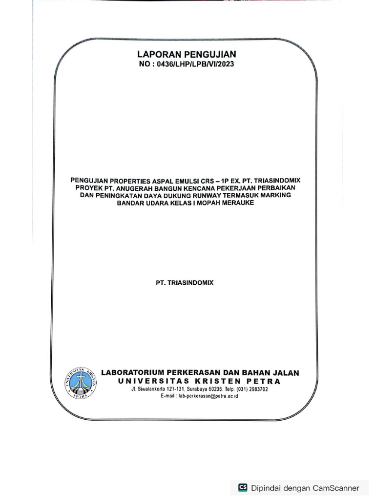0436 Juni 2023 Crs-1p Pt. Anugerah Bangun Kencana | PDF