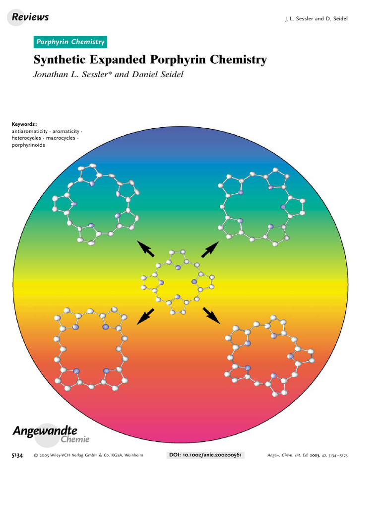 Angew Chem Int Ed - 2003 - Sessler | PDF | Porphyrin | Chemistry
