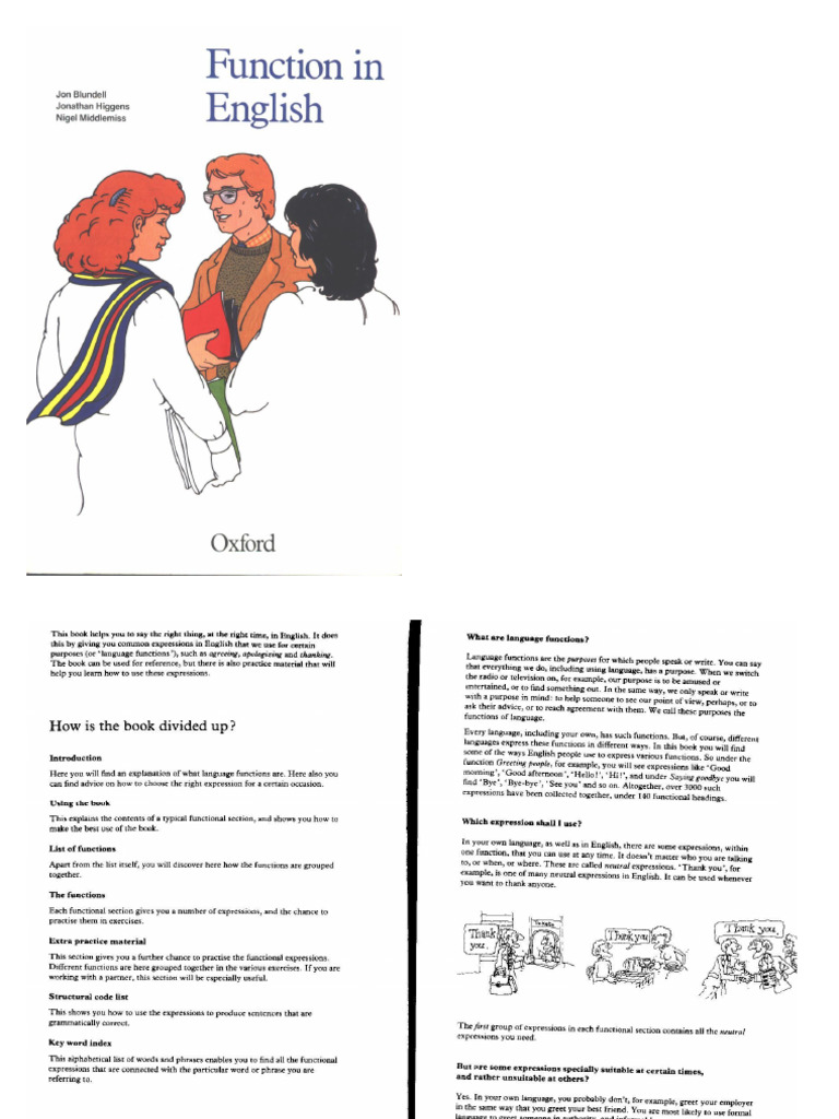 Function in English by Blundell Jon, Higgens Jonathan, Middlemiss Nigel ...