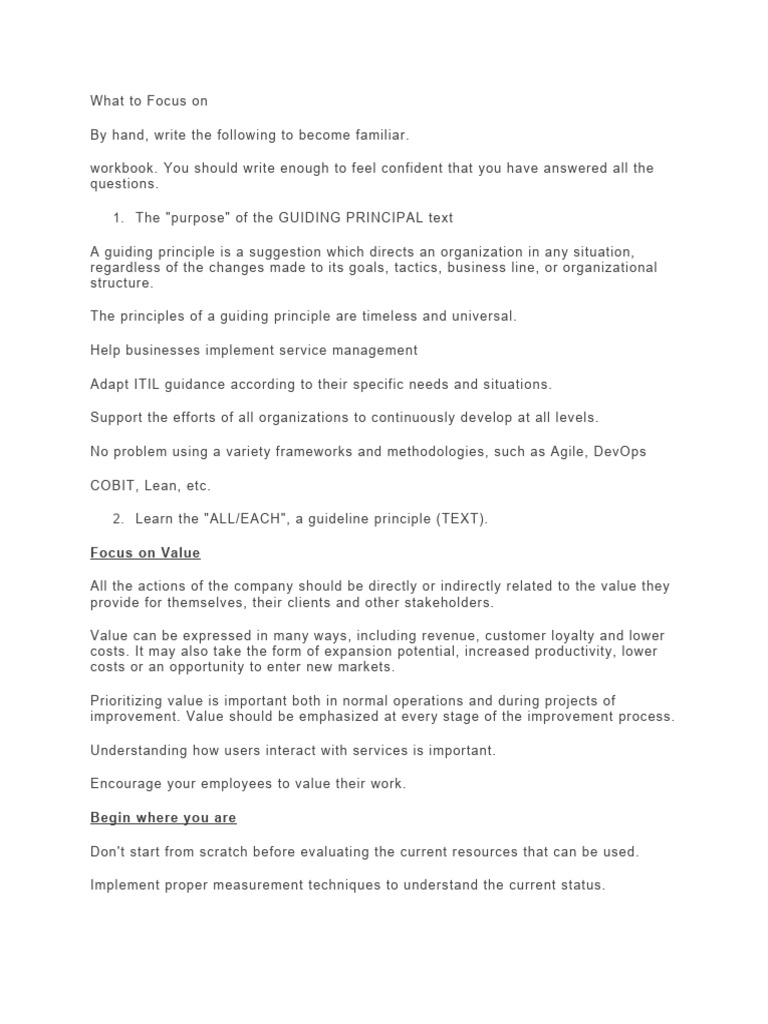 ITIL | PDF | Information Security | Value Chain