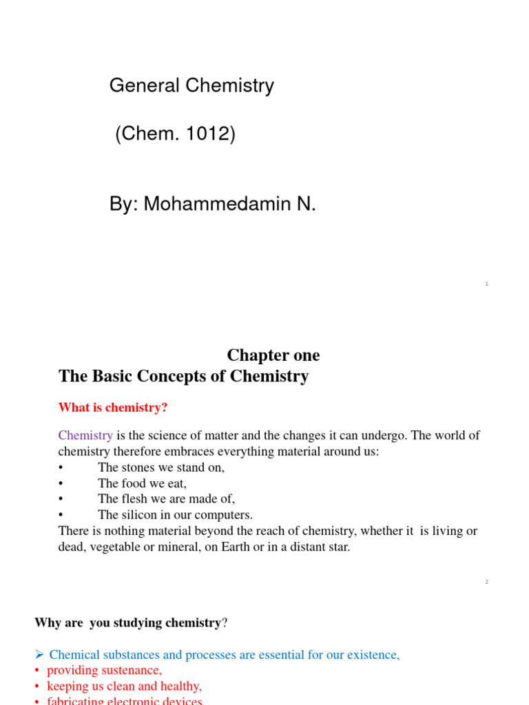 General Chemistry Slide | PDF
