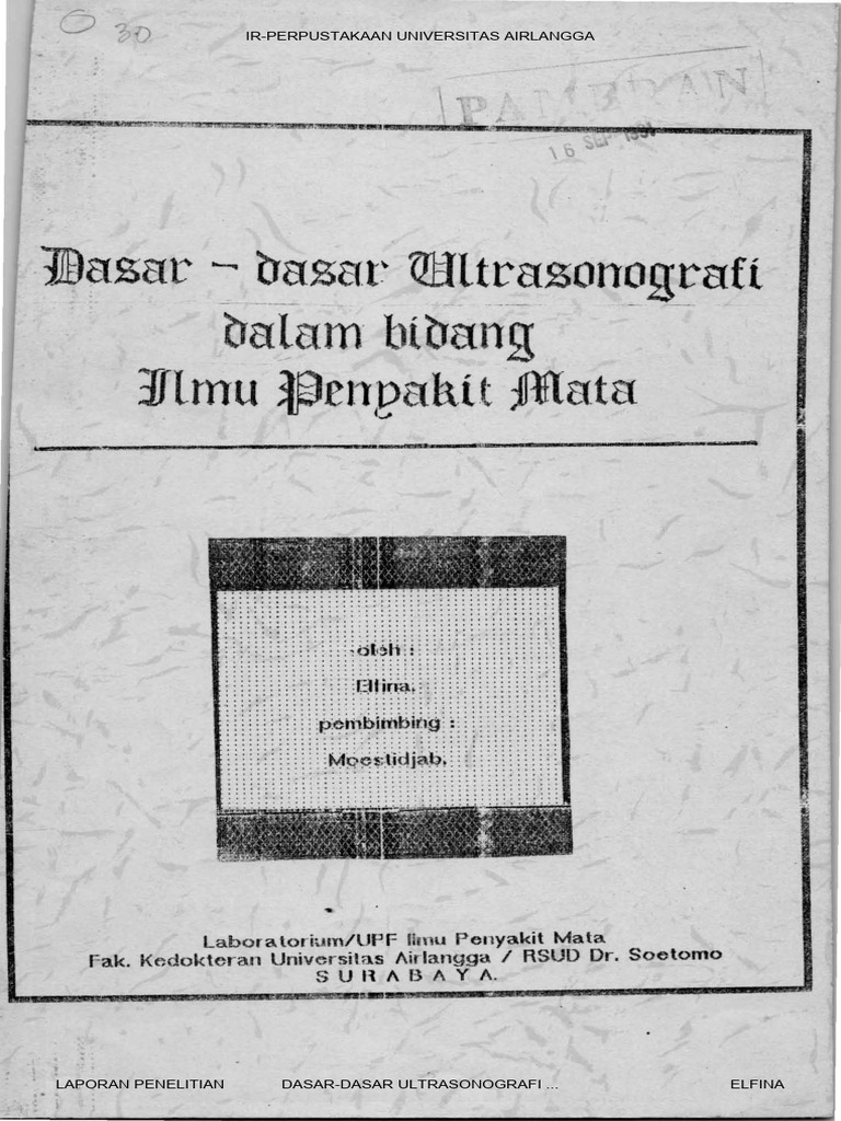 USG Dasar Pada Mata | PDF