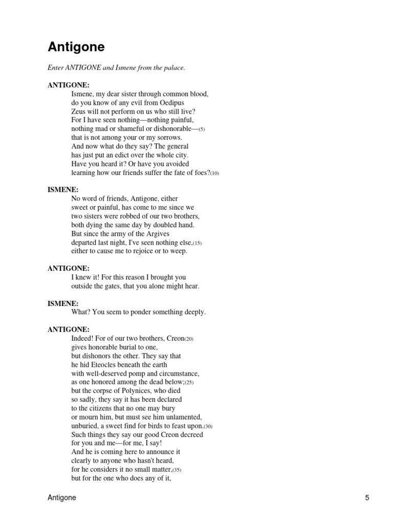 Antigone Full Text | PDF | Oedipus