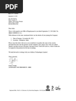 Infosys Offer and Joining Letter | PDF | Career & Growth