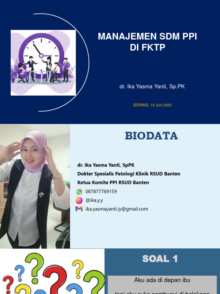 Manajemen SDM PPI, Dr. Ika Yasma Yanti, SPPK | PDF
