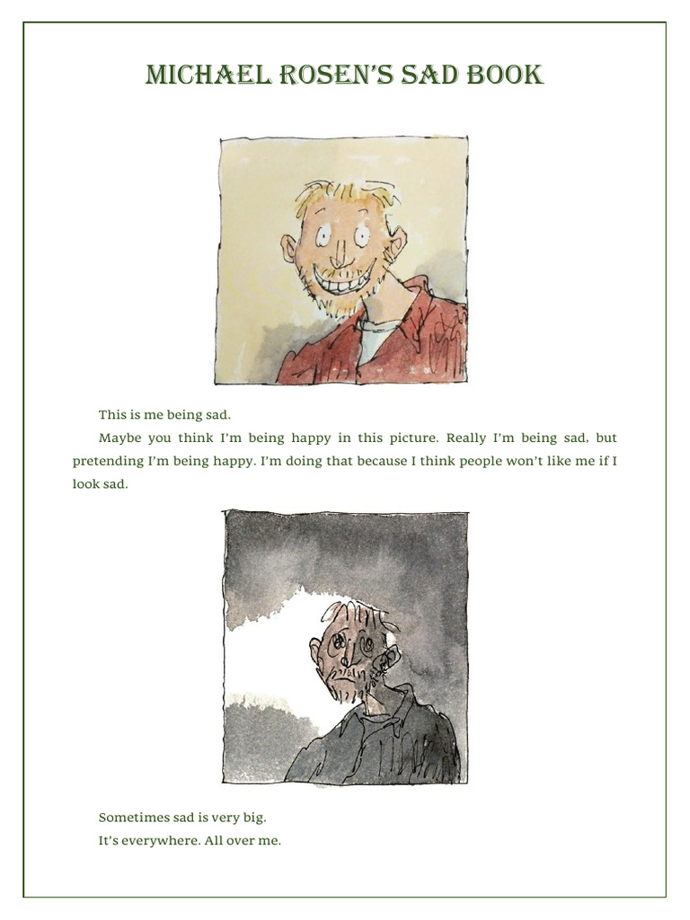 Michael Rosen's Sad Book Insights | PDF | Poetry | General Fiction