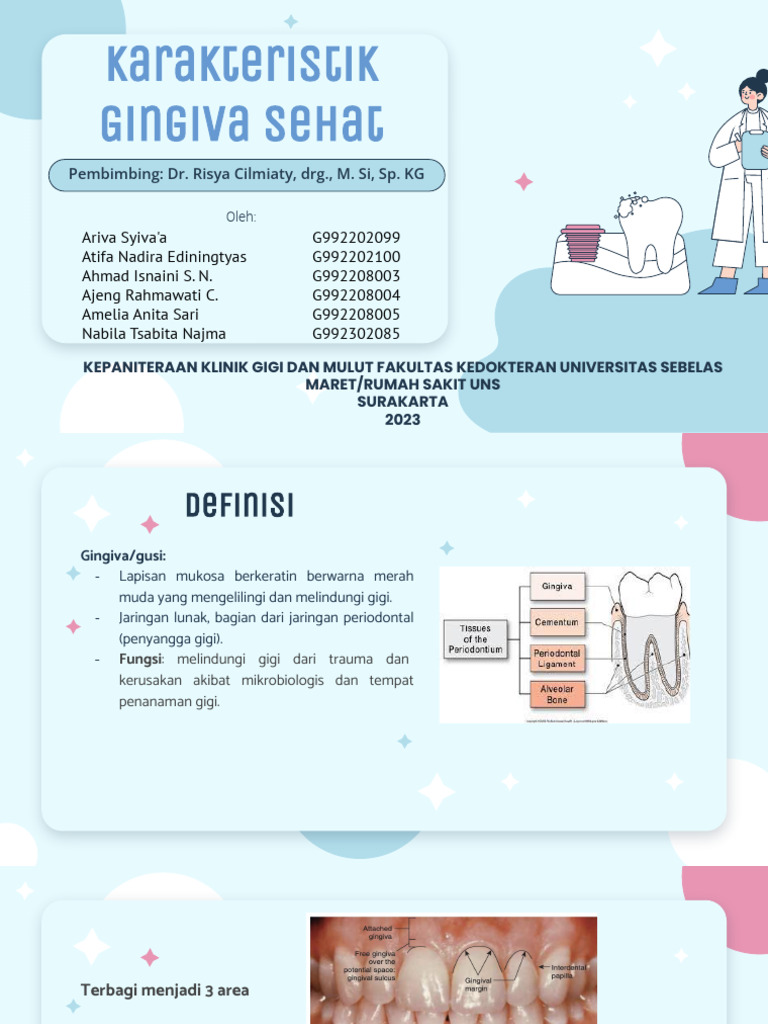 Anatomi Gingiva dan Karakteristik Sehat | PDF