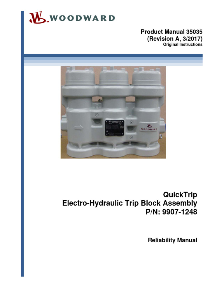 35035 Electro-Hydraulic Trip Block Assembly | PDF