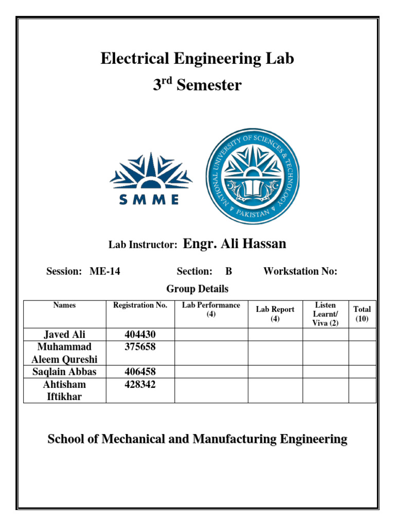 EE Lab Report 01 - Merged | PDF
