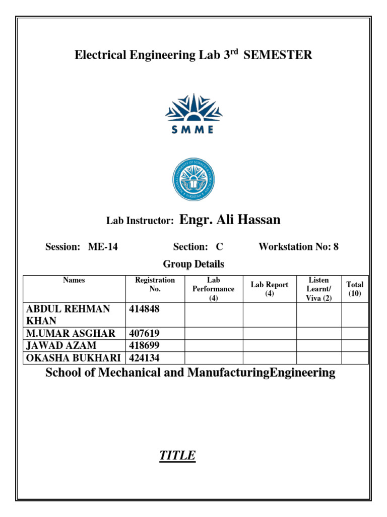 Ee Lab 01 | PDF | Series And Parallel Circuits | Electrical Engineering