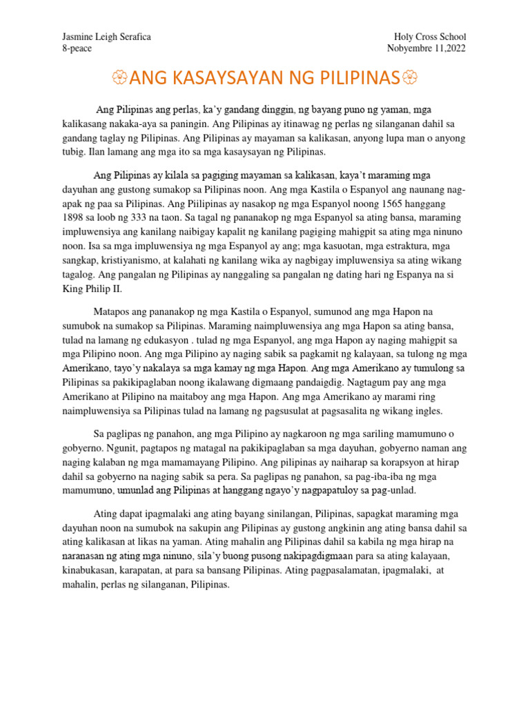 Kasaysayan NG Pilipinas | PDF