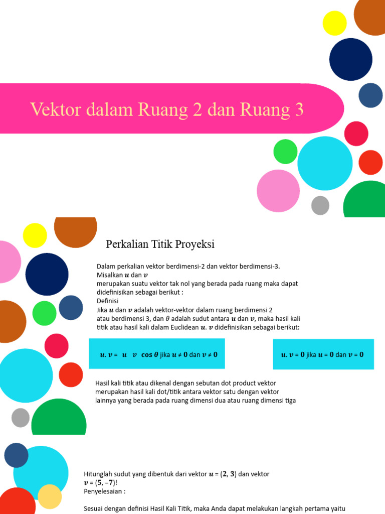 Vektor Dalam Ruang 2 Dan Ruang 3 | PDF