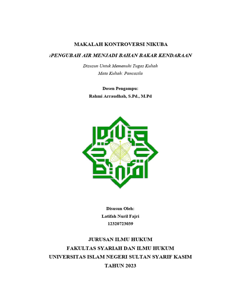 Kontroversi dan Cara Kerja Nikuba | PDF