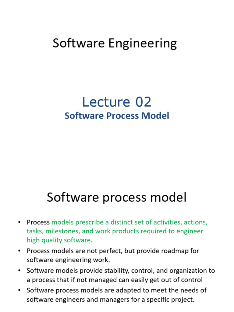 Software Engineering L02 | PDF | Software Prototyping | Software Development Process