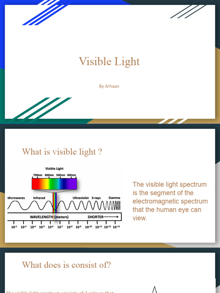 Visible Light | PDF | Wellness | Science & Mathematics