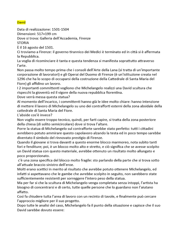 MICHELANGELO | PDF