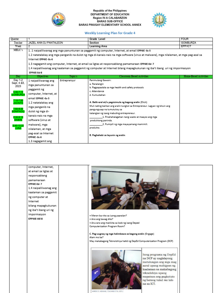WLP q1 Week1 Epp (Ict) | PDF