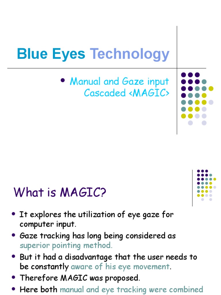 Blue Eyes Technology | Download Free PDF | Cognitive Science | Areas Of ...